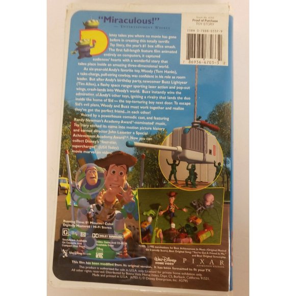 Disney, ToyStory, TomHanks | Media | Vhs Toy Story 995 Disney G Tom ...